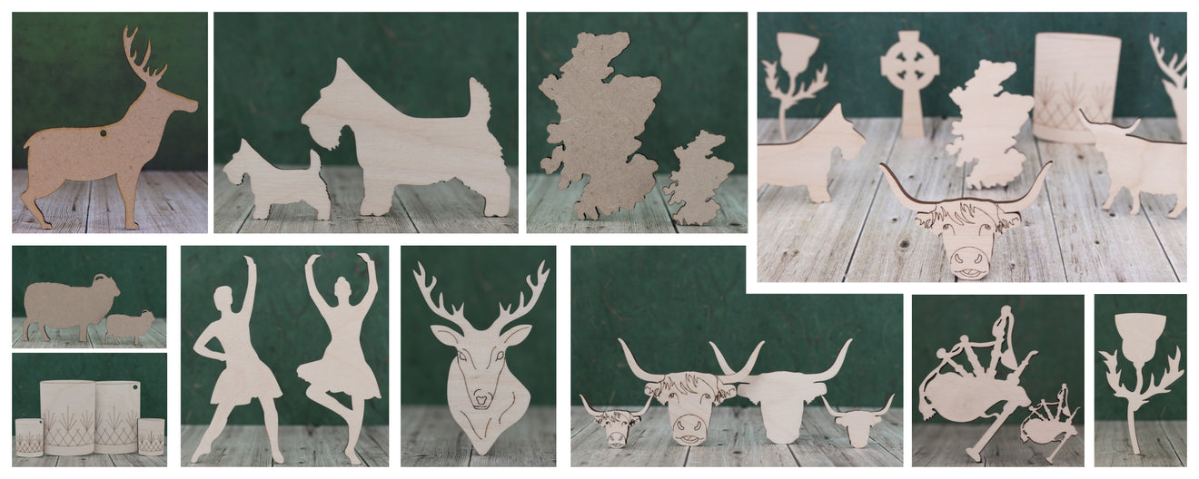 Wooden Craft Shapes, Kits & MDF Blanks | UK Craft Supplies