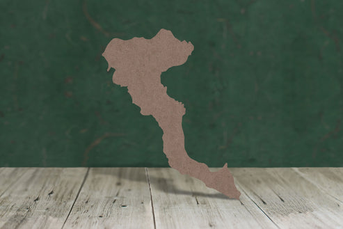 Corfu shape - wooden craft blank, cut from 2mm thick MDF – Emmc craft ...