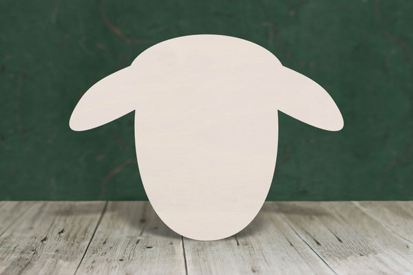 Sheep head blank shape - wooden cut- for crafts cut from 4mm thick plywood