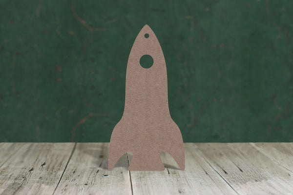 Space Rocket- 2mm MDF shape - perfect for wooden crafts, cut from ...