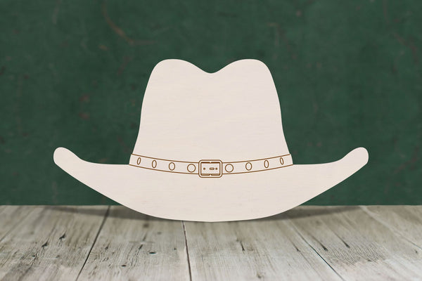 Stetson cowboy hat with etched detail shape - perfect for wooden crafts ...