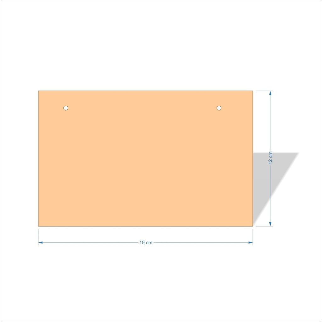 19 cm Wide 3mm thick MDF Plaques with square corners – Emmc craft Shapes