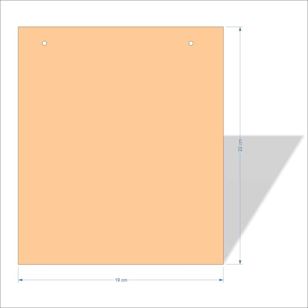 19 cm Wide 3mm thick MDF Plaques with square corners – Emmc craft Shapes