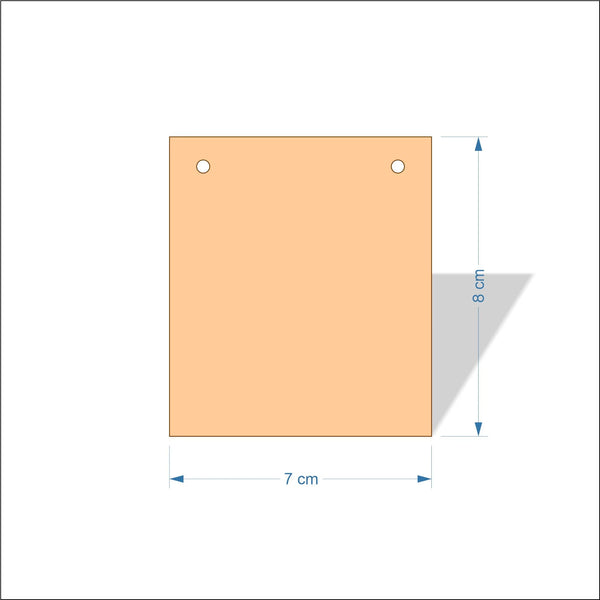 7 cm Wide Blank board plaques with square corners - plywood – Emmc ...