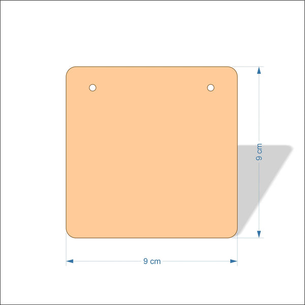 9 cm Wide Blank board plaques with rounded corners - plywood – Emmc ...