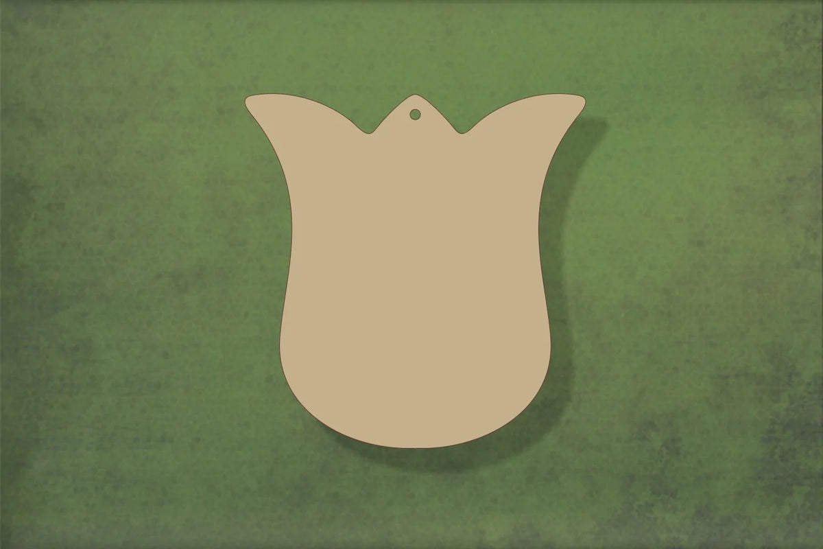 Wooden Flower Tulip shapes and blanks cut out from poplar plywood ...