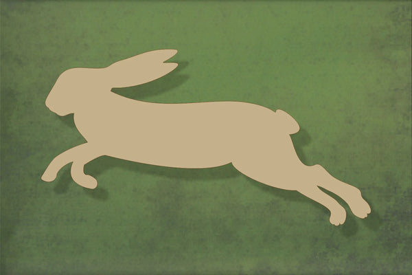 Wooden Hare leaping shapes and blanks cut out from poplar plywood ...