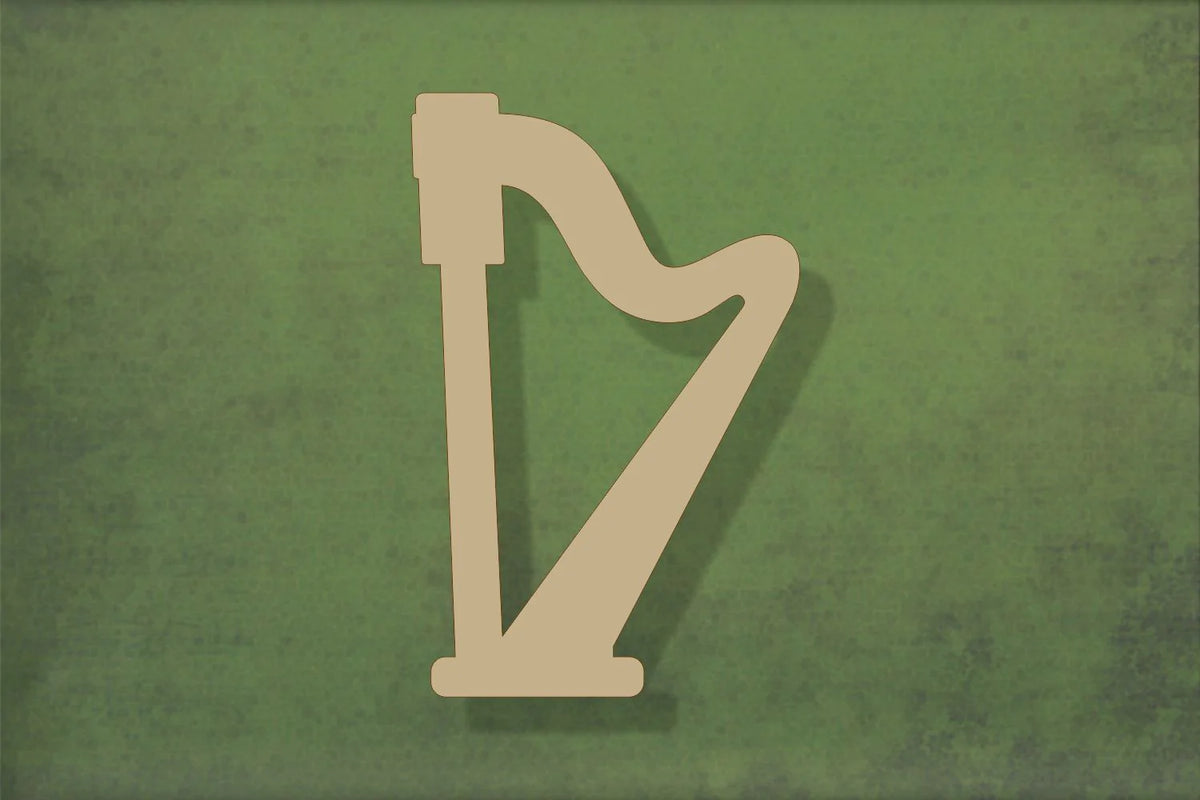 Wooden Harp shapes and blanks cut out from poplar plywood – Emmc craft ...