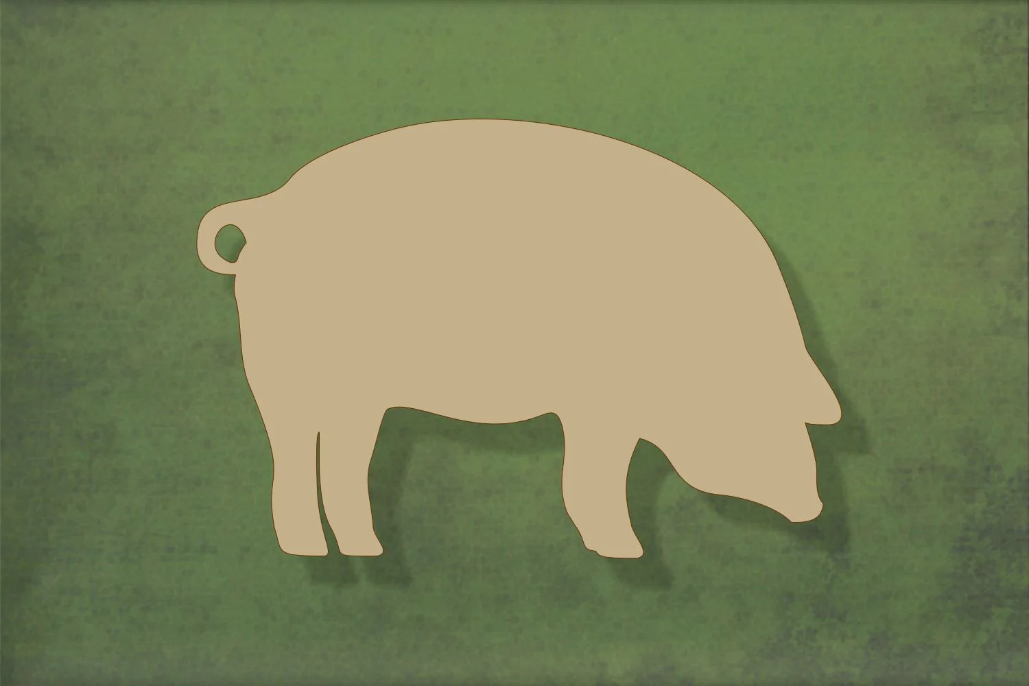 Wooden Pig shapes and blanks cut out from poplar plywood – Emmc craft ...