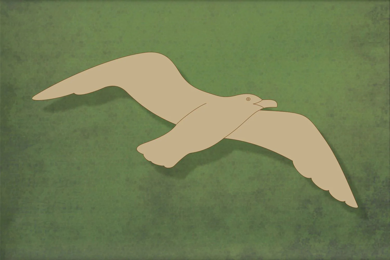 Wooden Seagull flying shapes and blanks cut out from poplar plywood ...
