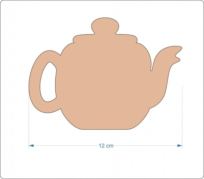 mdf tea pot shape - laser cut blanks for crafts – Emmc craft Shapes