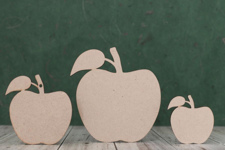 Mdf apple craft shapes - laser cut blanks – Emmc craft Shapes