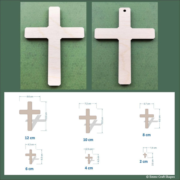 Wooden cross shapes poplar plywood – Emmc craft Shapes